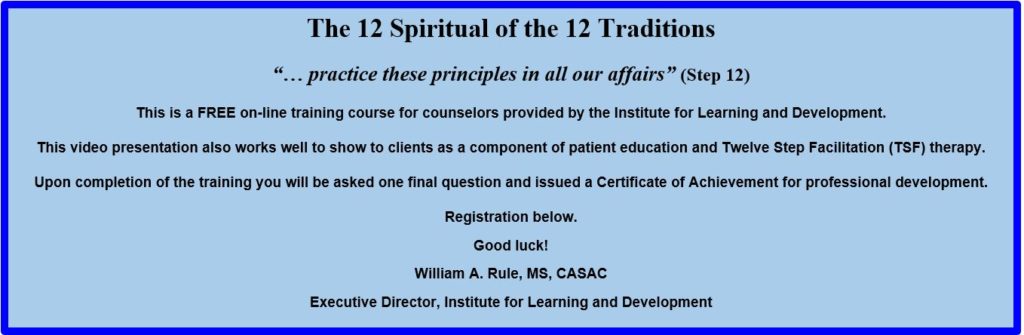 The 12 Spiritual Principles of the 12 Traditions – Free Educational ...